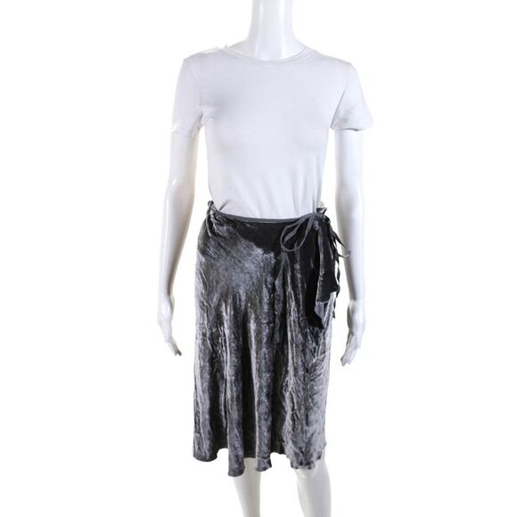 Rozae Nichols | Skirts | Rozae Nichols Womens Velvet Waist Tie Aline ...